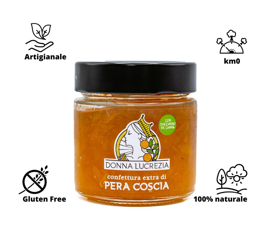Extra Pear Jam with Cane Sugar - Azienda Scollo Sebastiana